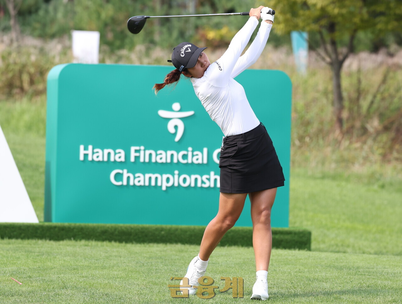 [골프]박단유,KLPGA'하나금융그룹 챔피언십'티샷